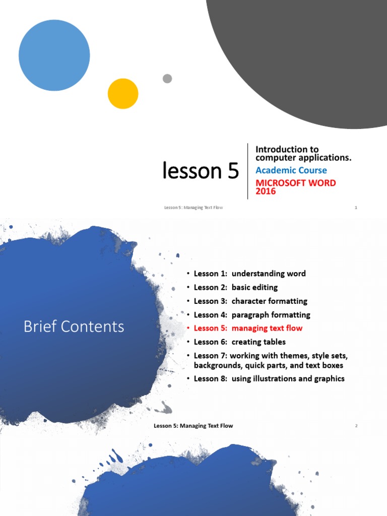 Lesson 5 Managing Text Flow 742780943 (Yeah Good Day) | PDF | Page ... Lesson 5 Managing Text Flow 742780943 (Yeah Good Day) | PDF | Page ...