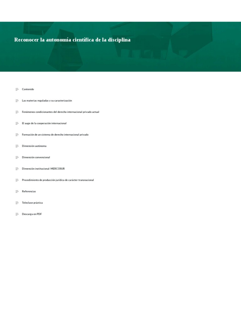 Reconocer La Autonomía Científica de La Disciplina PDF | PDF ...