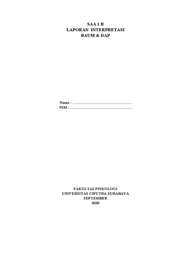 Interpretasi BAUM, DAP | PDF