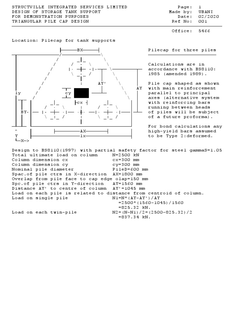 Triangular Pile Cap Structville | PDF | Deep Foundation | Triangle