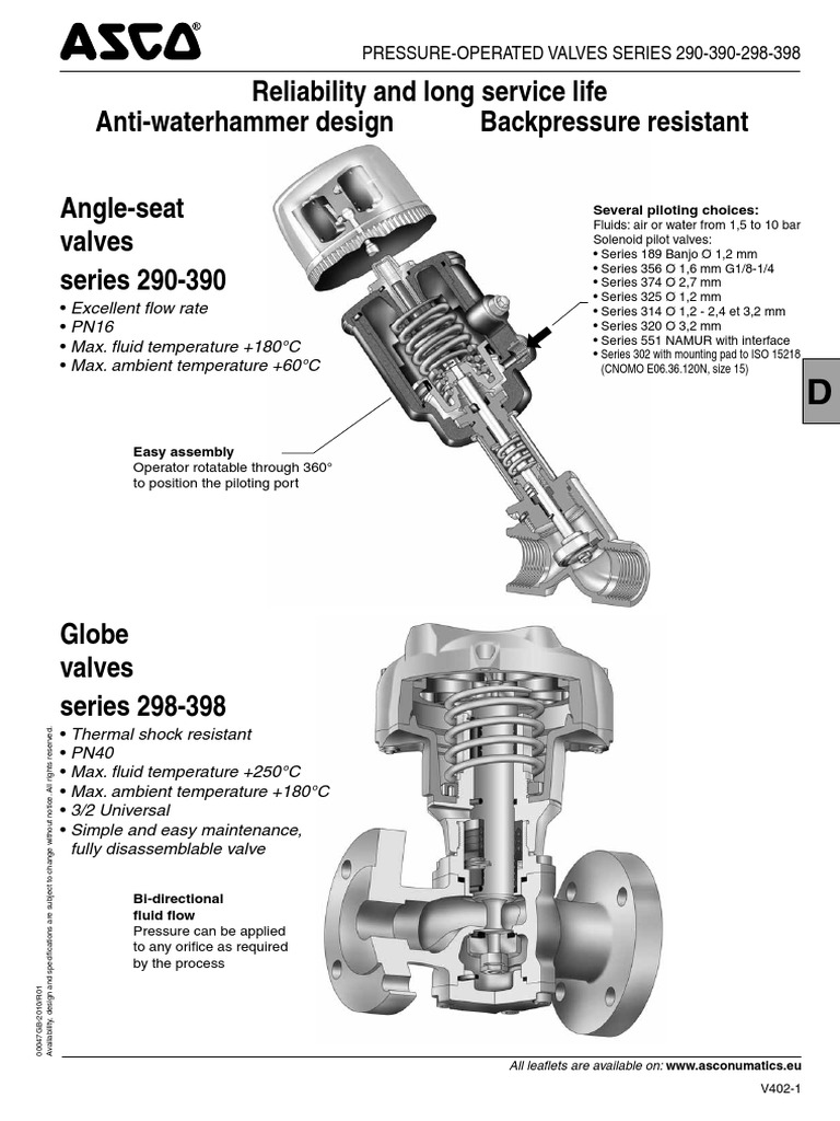 Asco Numatics Valves 00047gb | PDF | Valve | Pressure