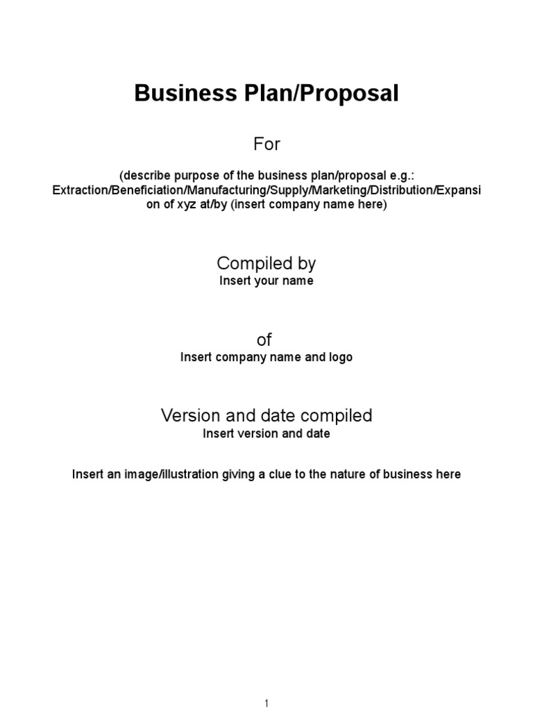 Business Plan Template | PDF | Business