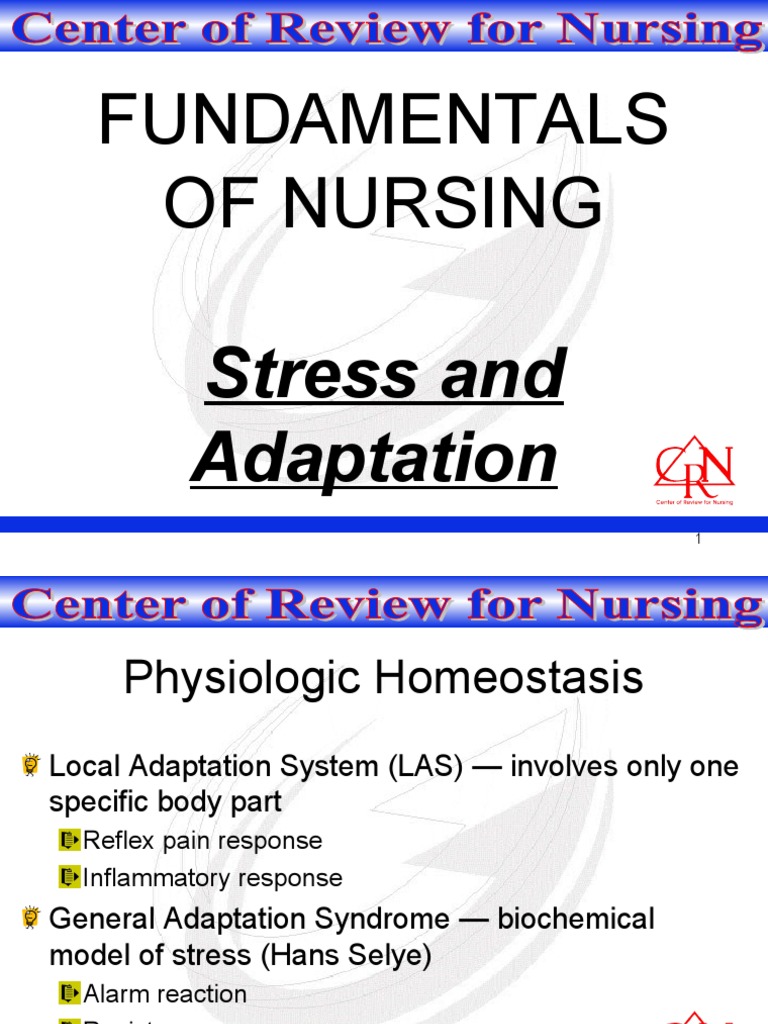Fundamentals of Nursing: Stress and Adaptation | PDF | Stress (Biology ...