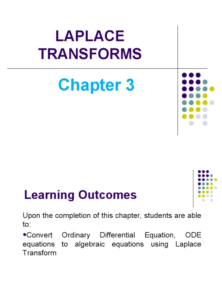 Laplace Transforms for ODE Solutions | PDF | Laplace Transform ...