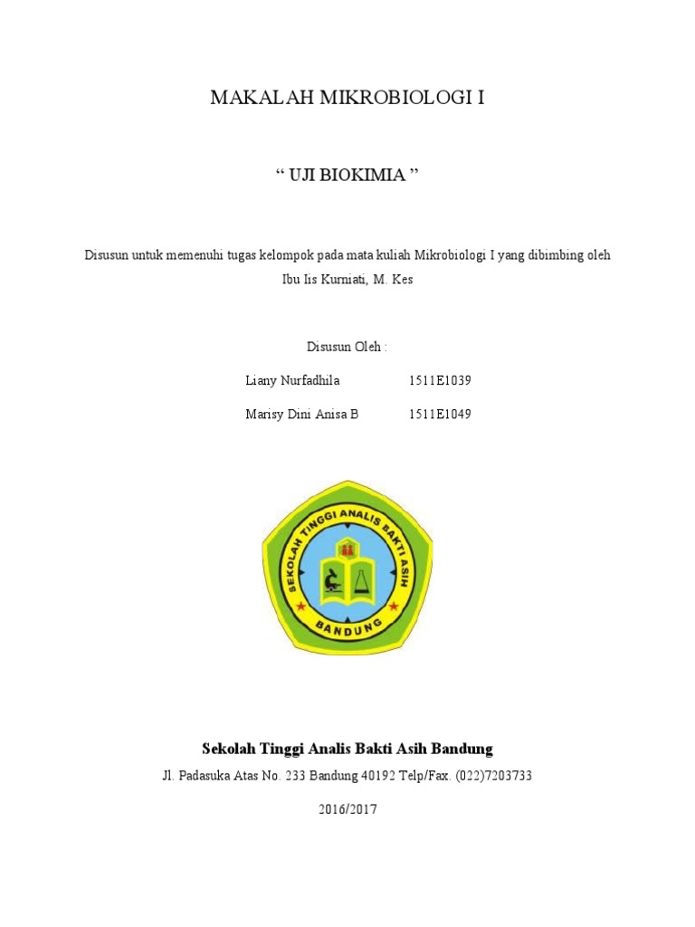Karakterisasi Bakteri Melalui Uji Biokimia | PDF