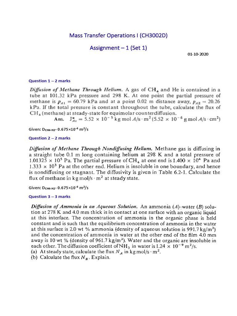 Assignment1 Set1 | PDF
