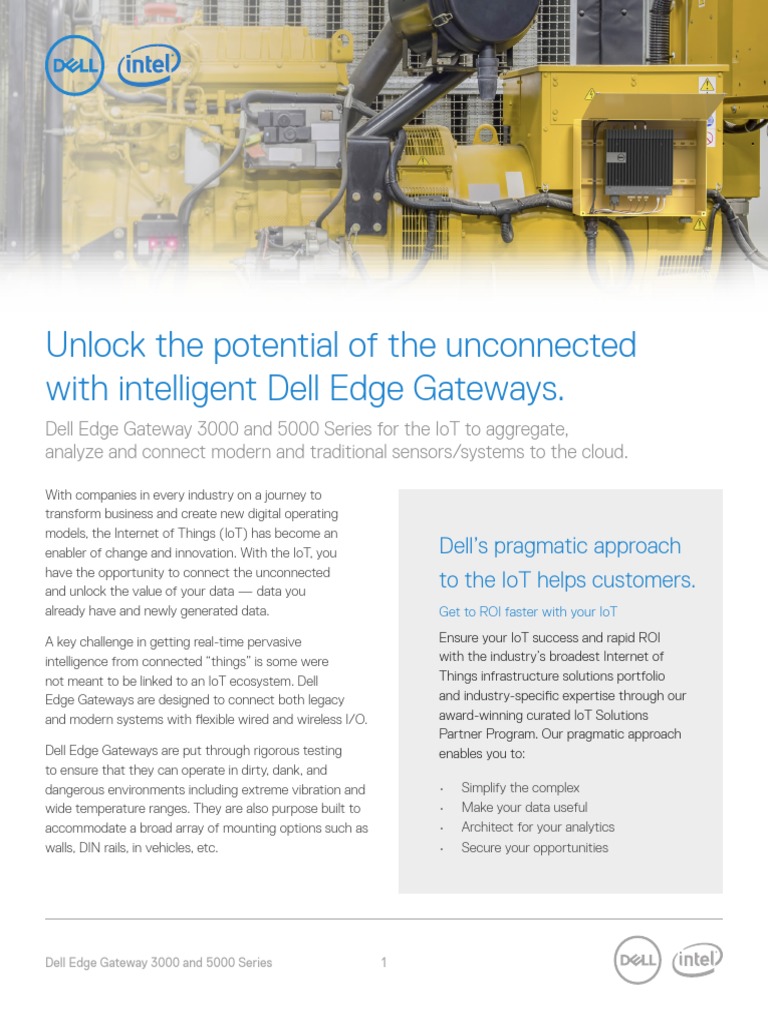 Dell Edge Gateway Solutions Brochure Final | PDF | Internet Of Things ...