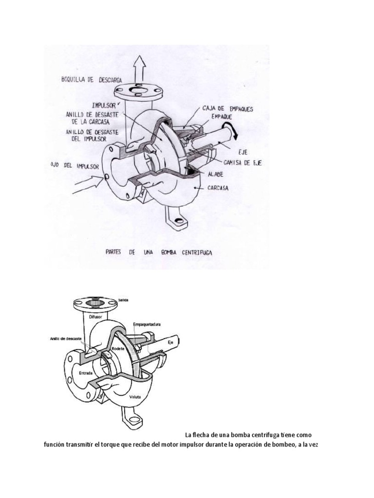 La Flecha de Una Bomba Centrifuga Tiene Como Función Transmitir El ...