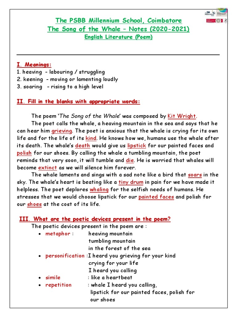 The Song of The Whale PDF | PDF