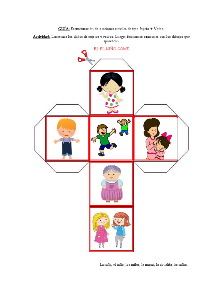 Dado de Oraciones S+V PDF | PDF