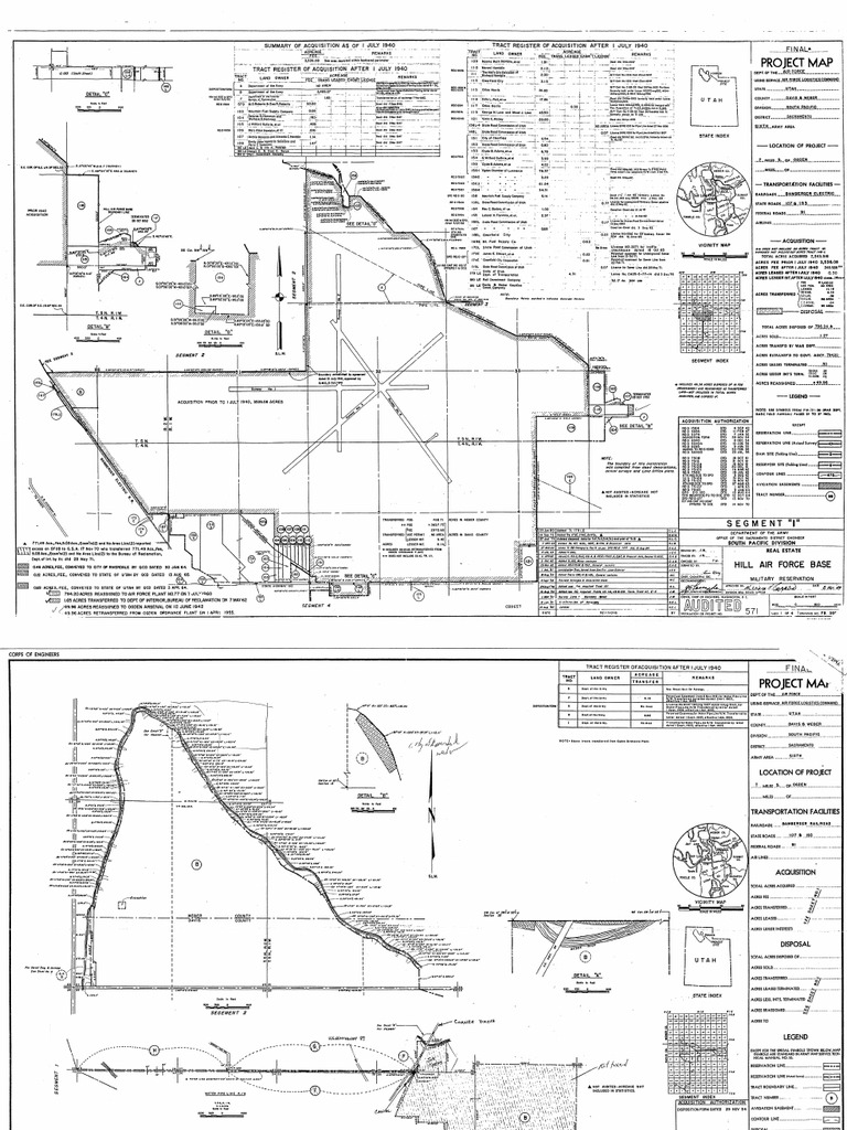 Hill Air Force Base Map (1947) | PDF | Uniformed Services Of The United ...