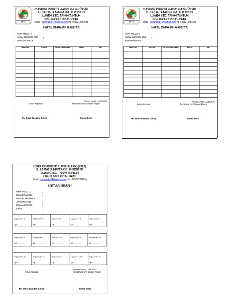 Kartu Angsuran | PDF