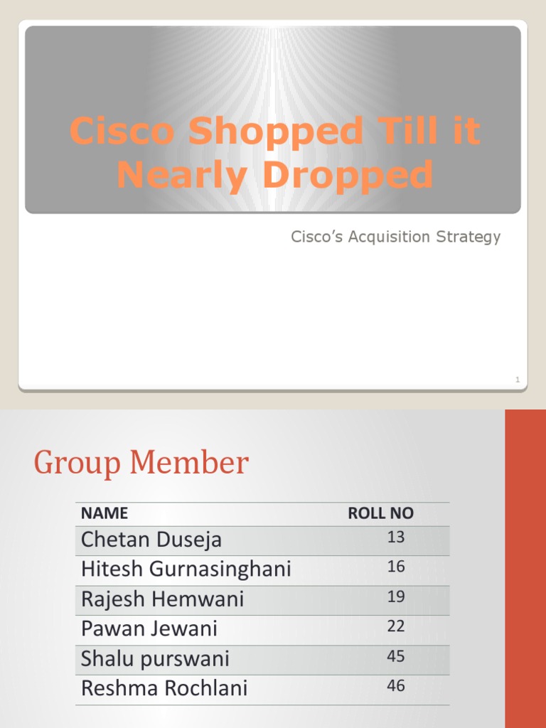 Cisco Shopped Till It Nearly Dropped: Cisco's Acquisition Strategy ...