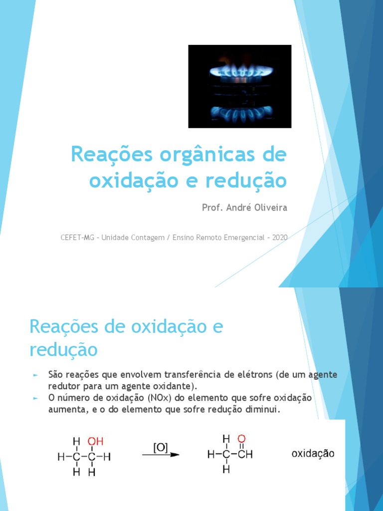 Oxidação e Redução em Química | PDF | Amina | Combustão