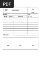Formato Vale de Entrada de Mercancia de Almacen | PDF