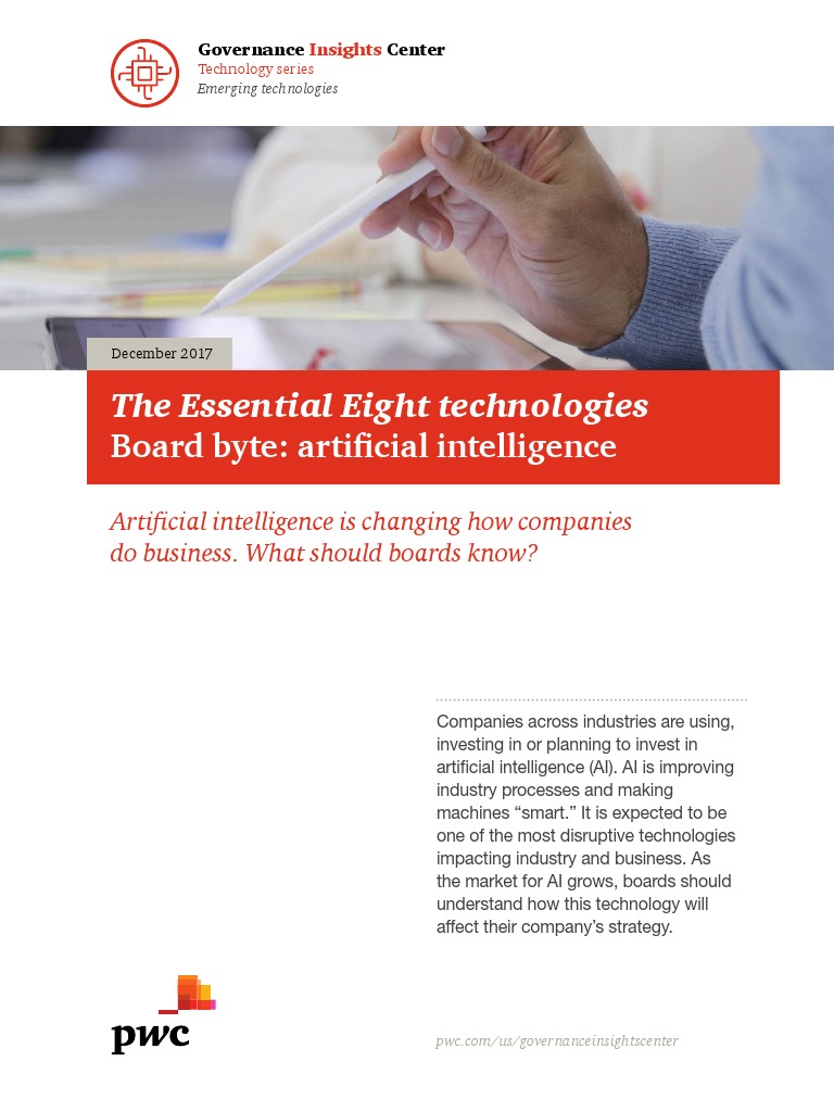 The Essential Eight Technologies: Board Byte: Artificial Intelligence ...