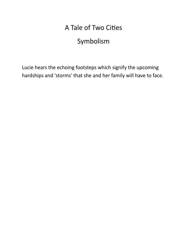 A Tale of Two Cities, Symbolism | PDF