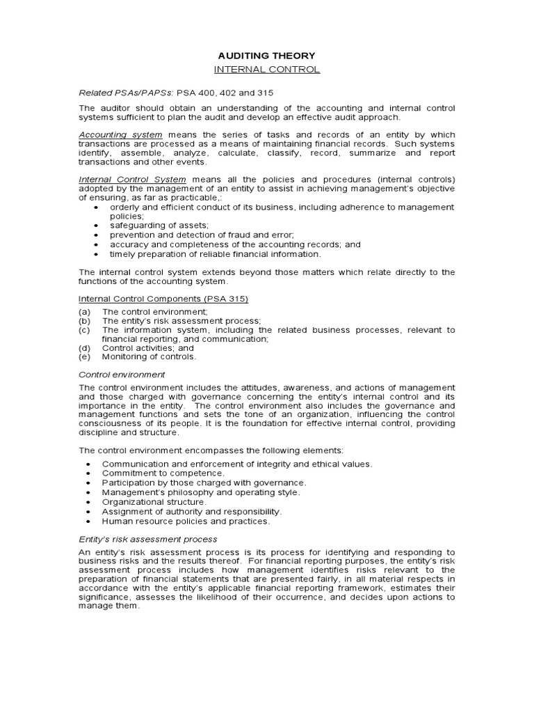 Understanding Internal Controls: An In-Depth Look at the Components and ...