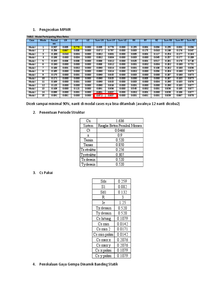 Contoh Pengecekan Struktur | PDF
