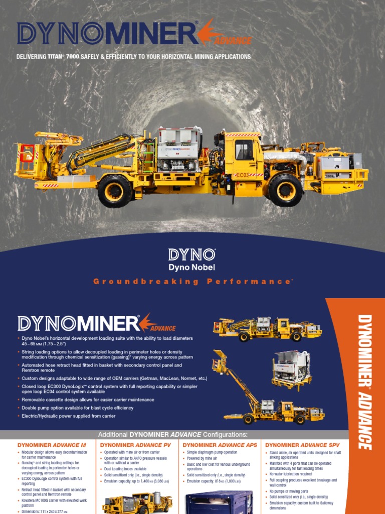 Ficha Técnica - DynoMiner Advanced (Inglés) | PDF | Control System | Pump