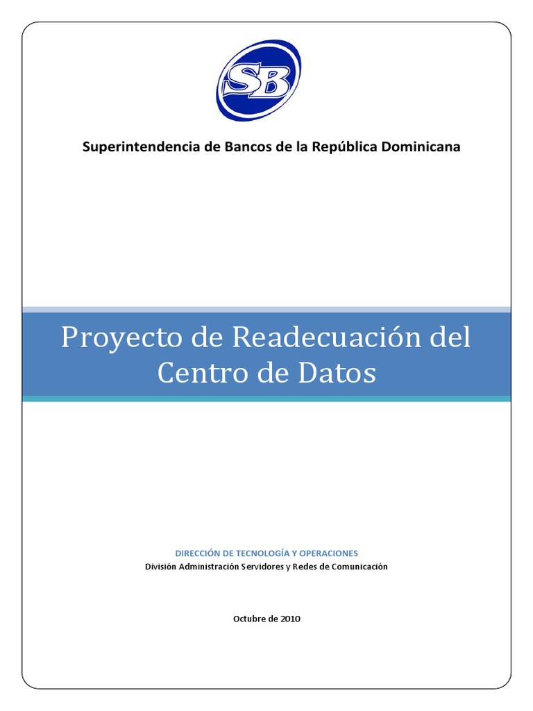 Especificaciones Proyecto Remodelacion Centro de Datos | PDF | Centro ...
