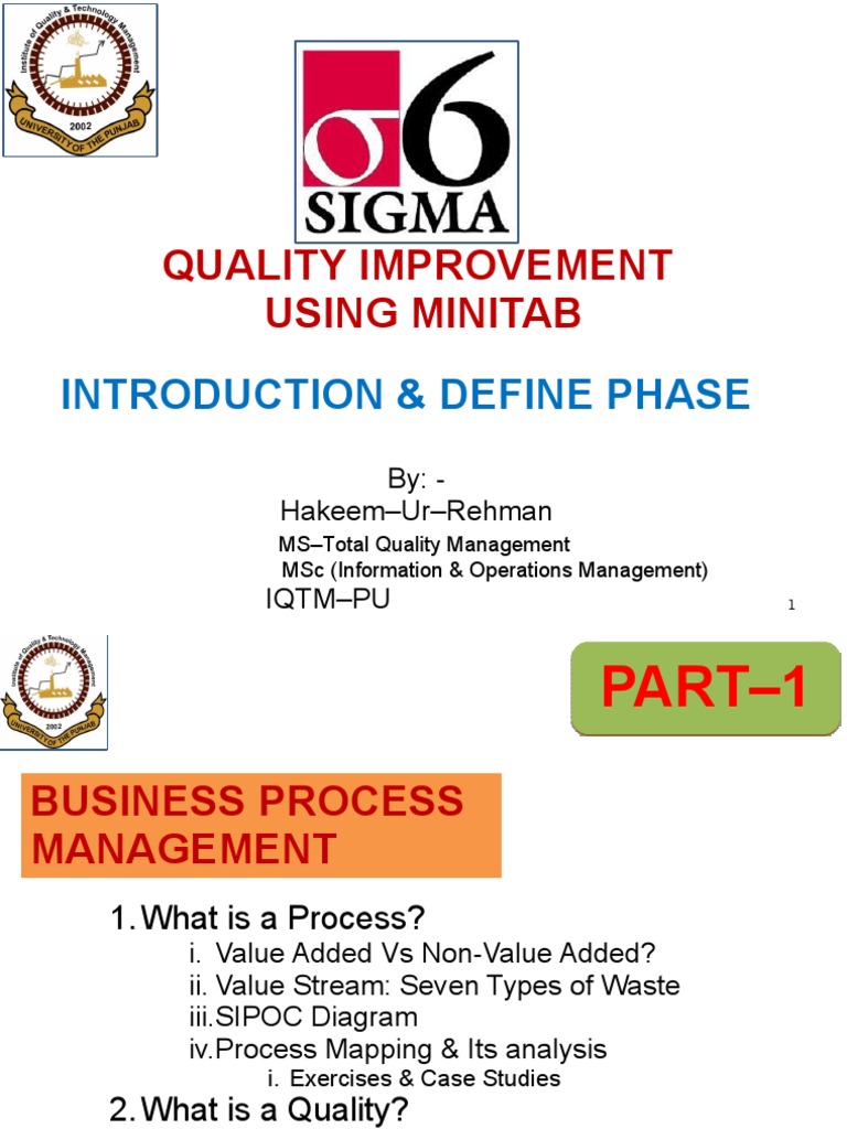 Quality Improvement with Minitab Guide | PDF | Business Process | Inventory