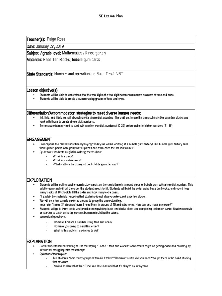 Lesson Plan Part 2 | PDF | Lesson Plan | Concept