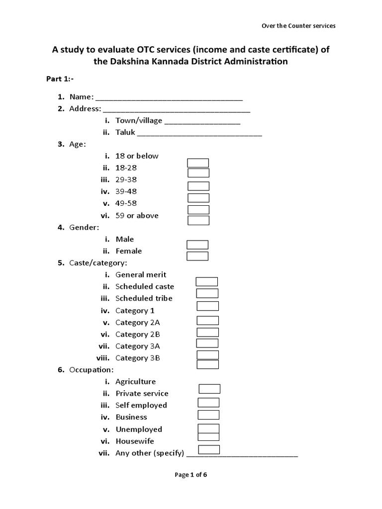 Questionnaire Updated | PDF | Business | Over The Counter Drug