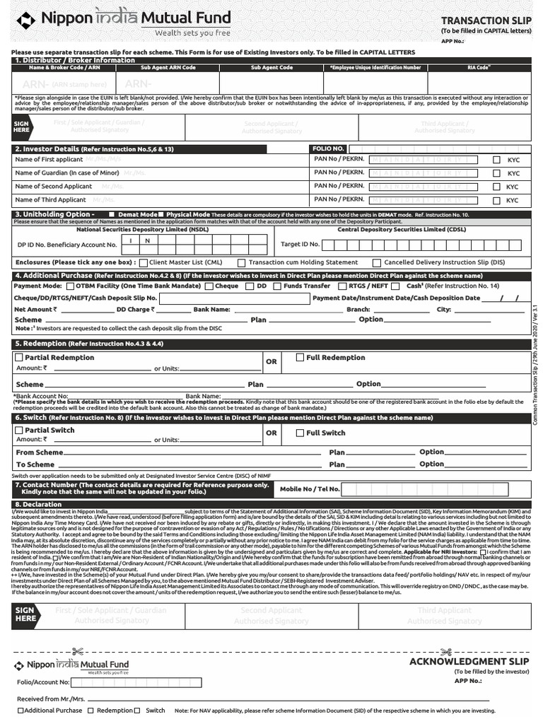 Common Transaction Slip | PDF | Cheque | Banks