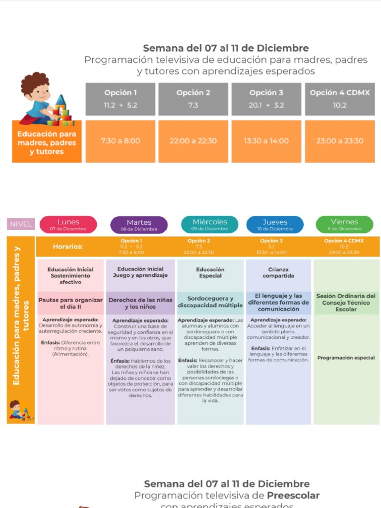 Aprende en Casa II Del 7 Al 11 de Diciembre | PDF | Educación avanzada ...