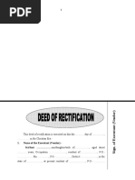 Deed of Rectification | PDF | Law