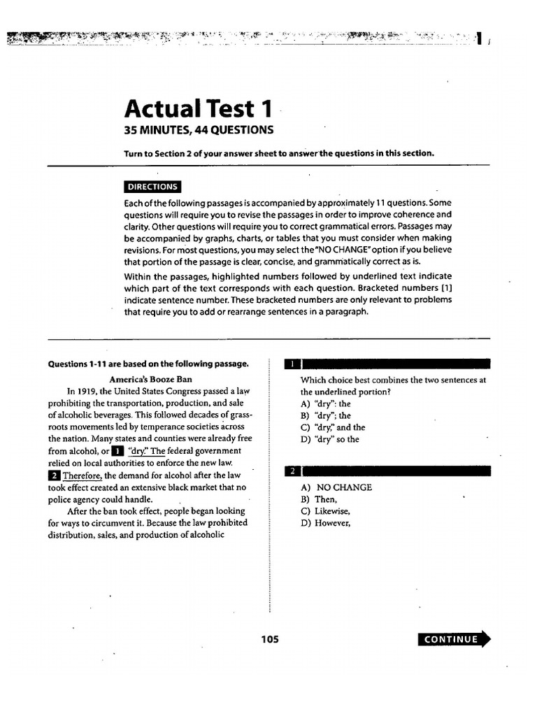 SAT Test | PDF