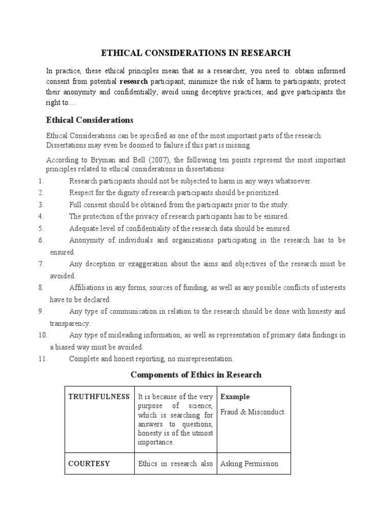 Ethical Considerations in Research | PDF | Deception | Applied Ethics