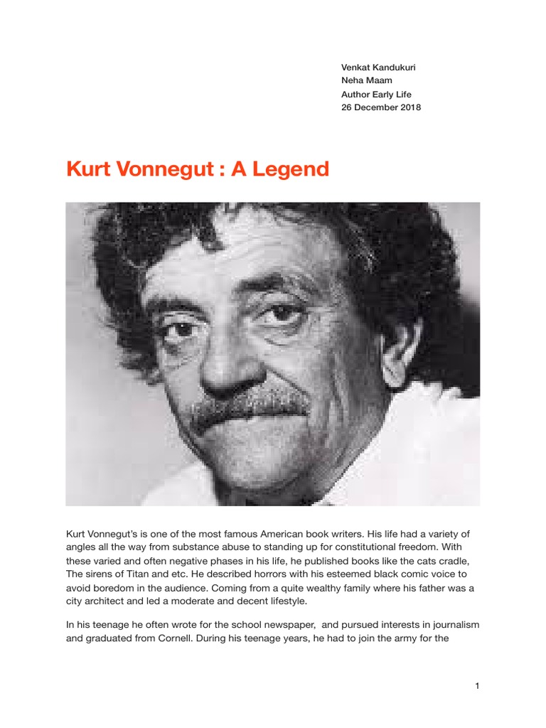About Kurt Vonnegut | PDF