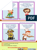 Oficios y ocupaciones en mi comunidad | PDF | Maestros | Aprendizaje