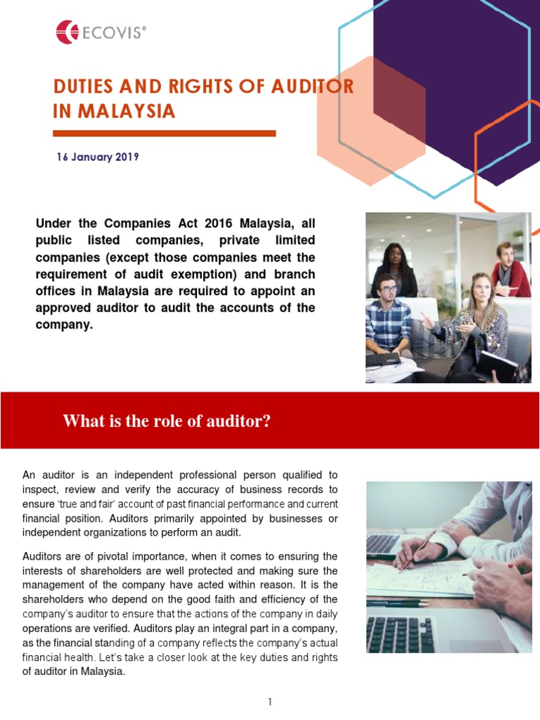 Duties and Rights of Auditor in Malaysia | PDF | Audit | Virtue