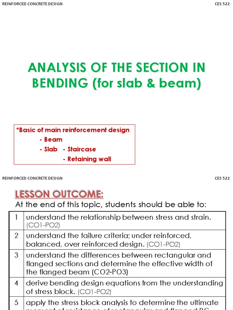 CES522 SECTION ANALYSIS - Topic 2a | PDF | Deformation (Engineering ...