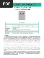 Examen Logopédico ELA-Albor | PDF | Artes del Lenguaje y Comunicación ...