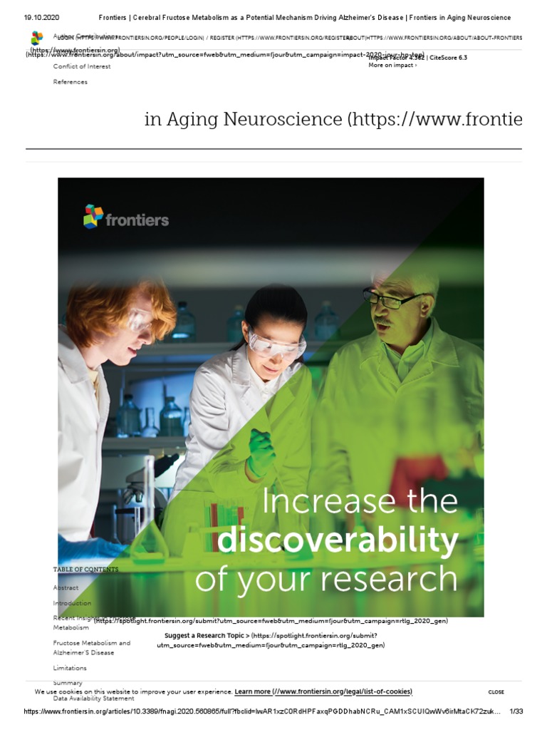 In Aging Neuroscience (HTTPS://WWW - Frontie: Author Contributions ...