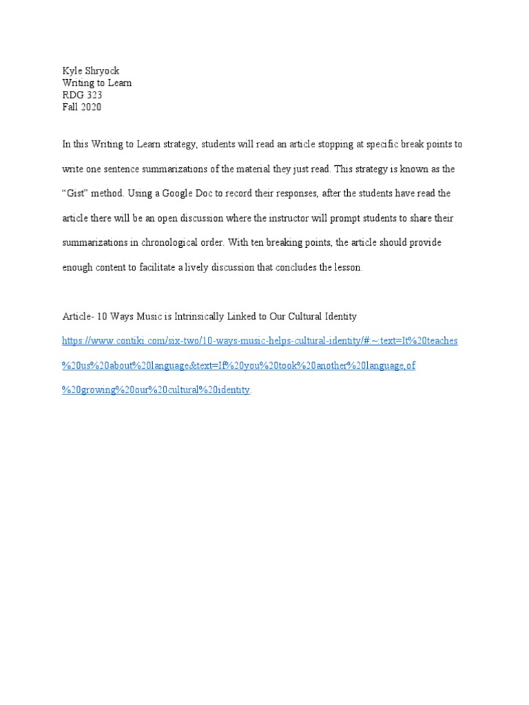 Write To Learn | PDF