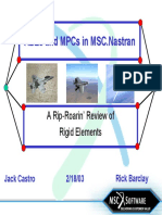 RBE2 Vs RBE3 Rigid Finite Element | PDF | Stiffness | Finite Element Method