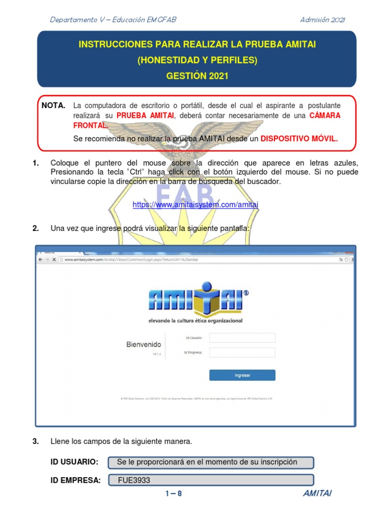 Amitai - 2021 | PDF | Informática | Prueba / examen