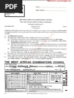 Waec - Wassce Past Questions and Answers For ENGLISH LANGUAGE-2023 | PDF