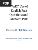 English Language Past Questions and Answers | PDF