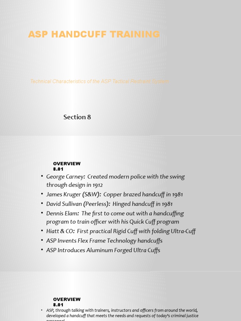 NEW Handcuffing Power Point | PDF | Handcuffs | Nature