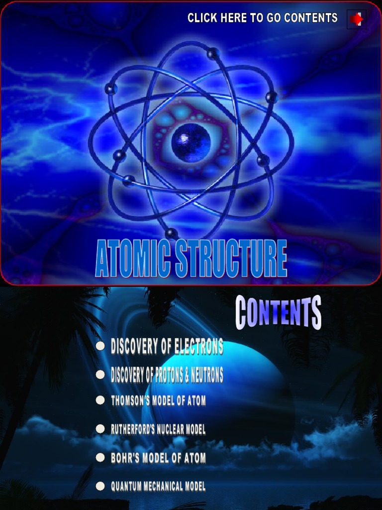 Project On Atomic Structure | PDF | Atomic Nucleus | Electron