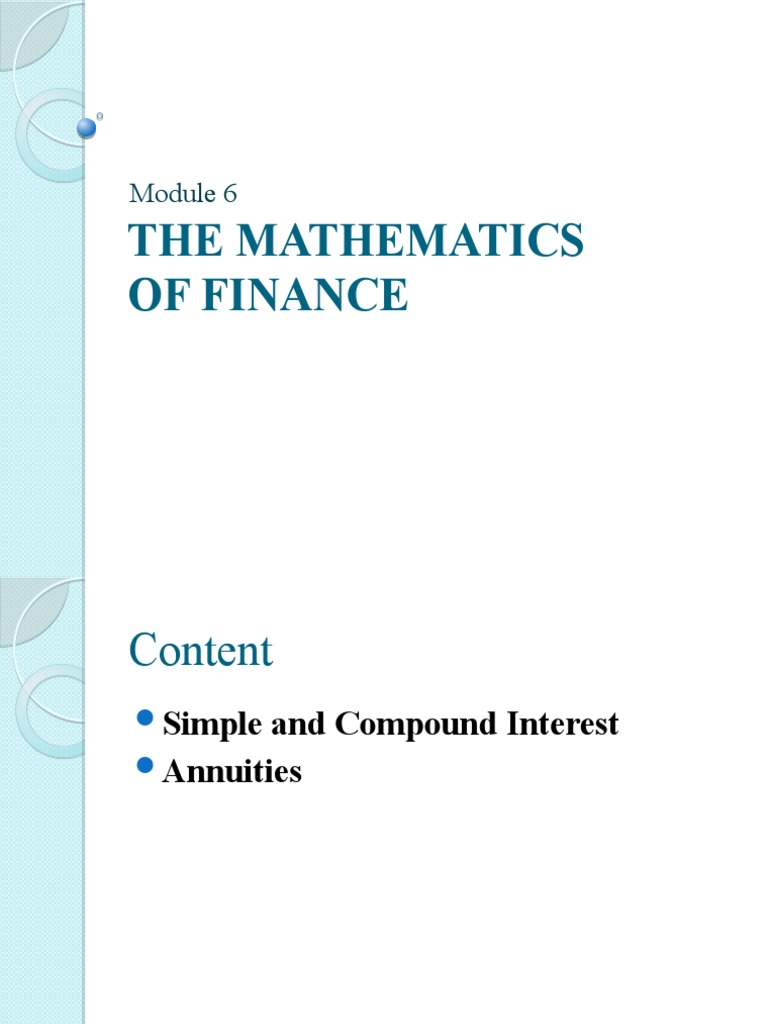 14 - Simple Interest MODULE 6 | PDF | Interest | Debt