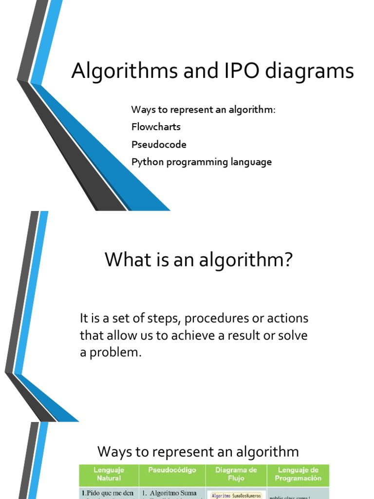 1.1 Algorithms and IPO Diagrams | PDF | Algorithms | Programming Language