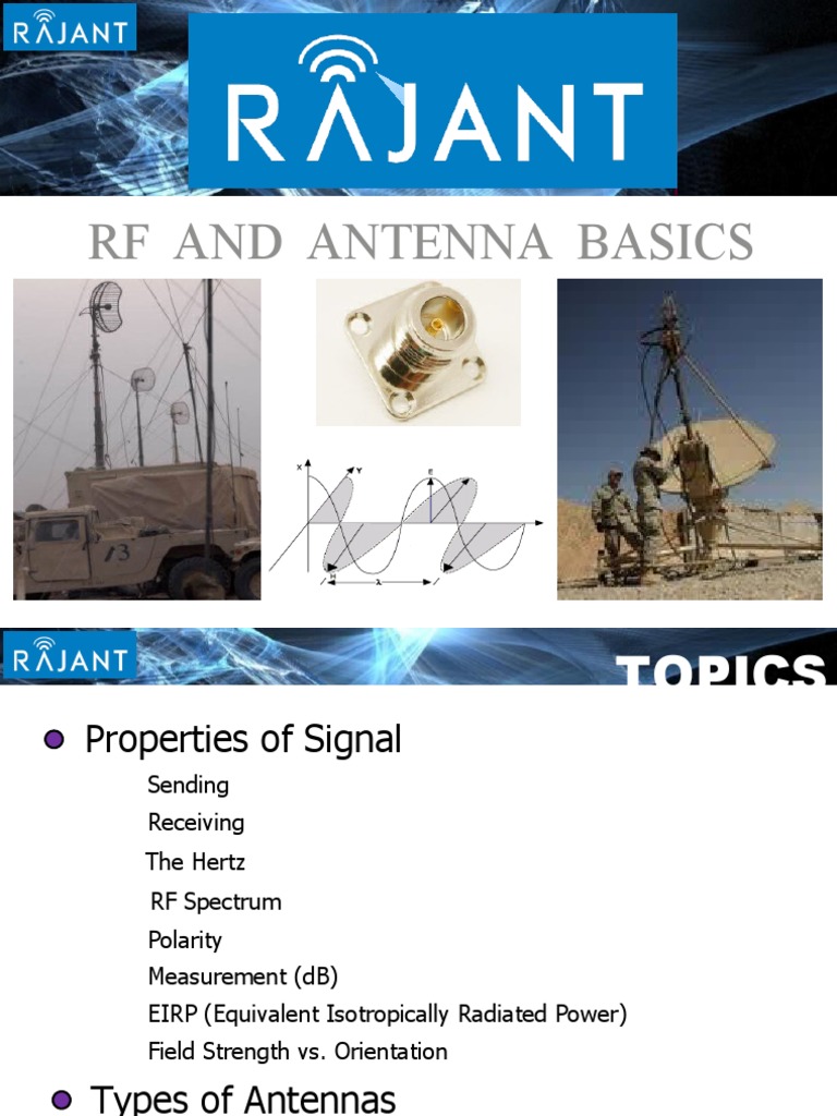 RF and Antenna Basics | PDF | Antenna (Radio) | Radio