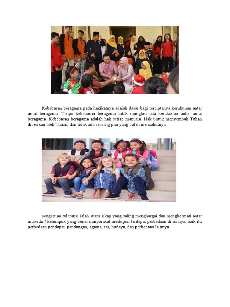 Kliping Toleransi GAMBAR MANUSIA | PDF | Ilmu Sosial